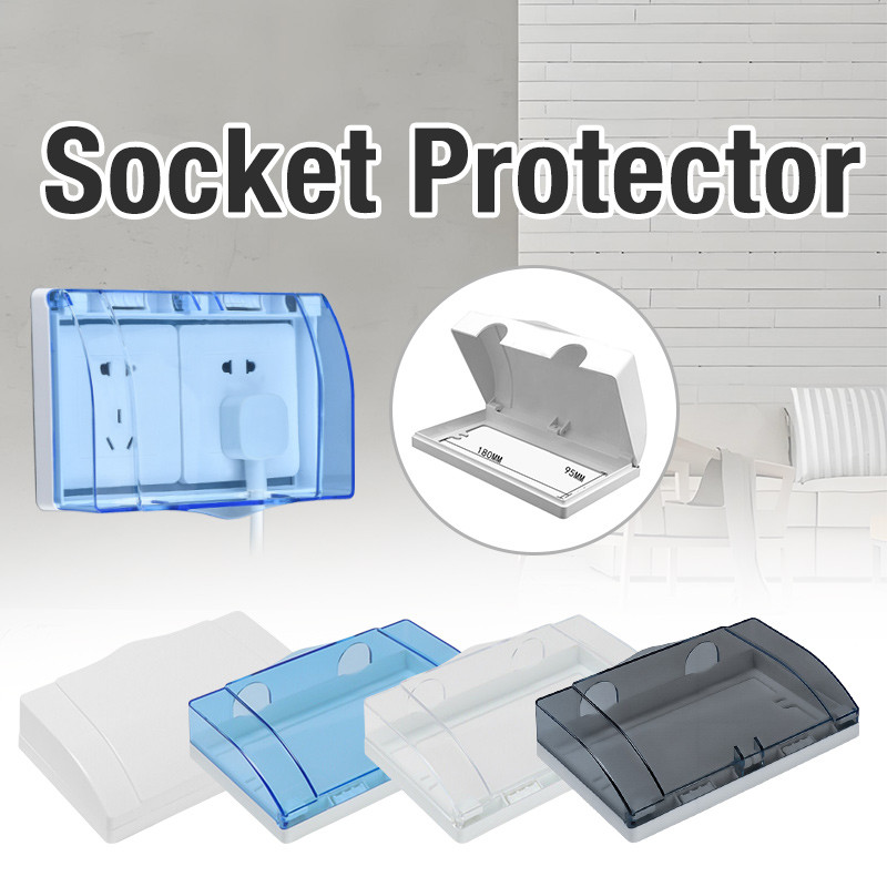 Double Socket Protector Waterproof Electric Plug Cover Switch Box 86 ...