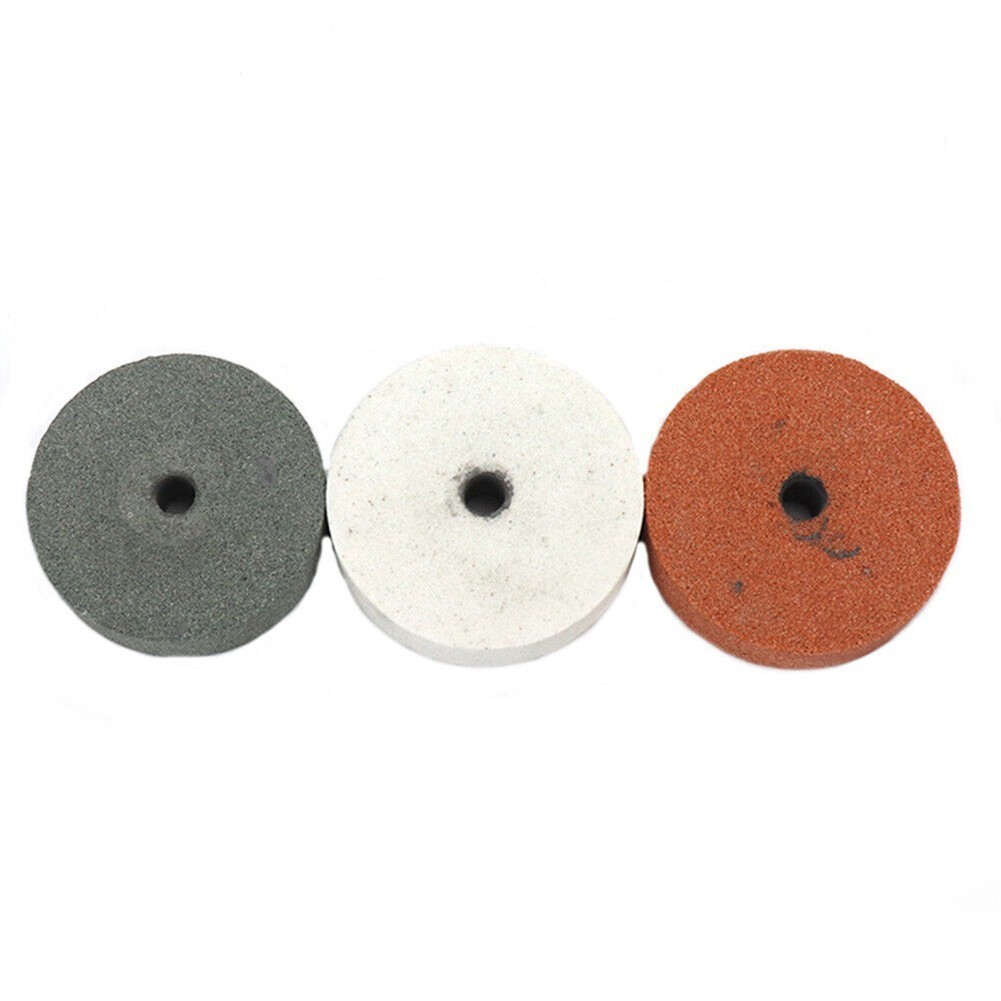 [AEP1]3\" Grinding Stone Polishing Wheel 10mm Bore Set For Bench ...