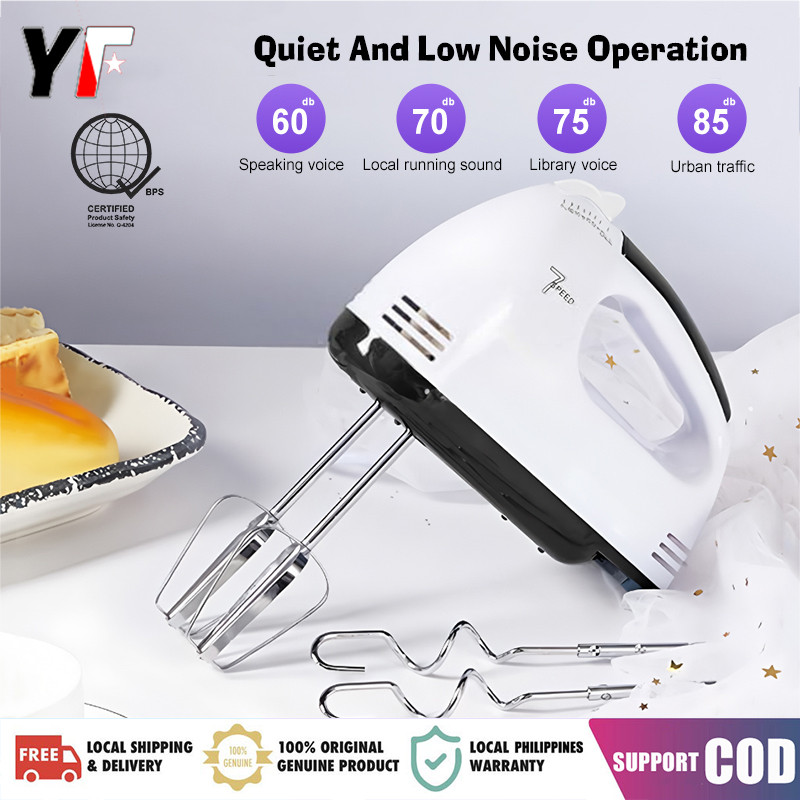 【BUY 1 TAKE 1】Electric Hand Mixer Portable 7 Speed Professional Baking ...