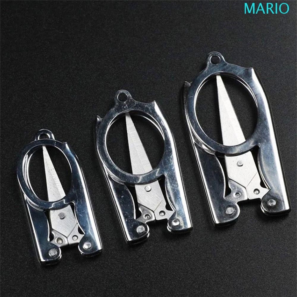MARIO Folding Scissors Travel Paper Work Stainless Steel Student ...