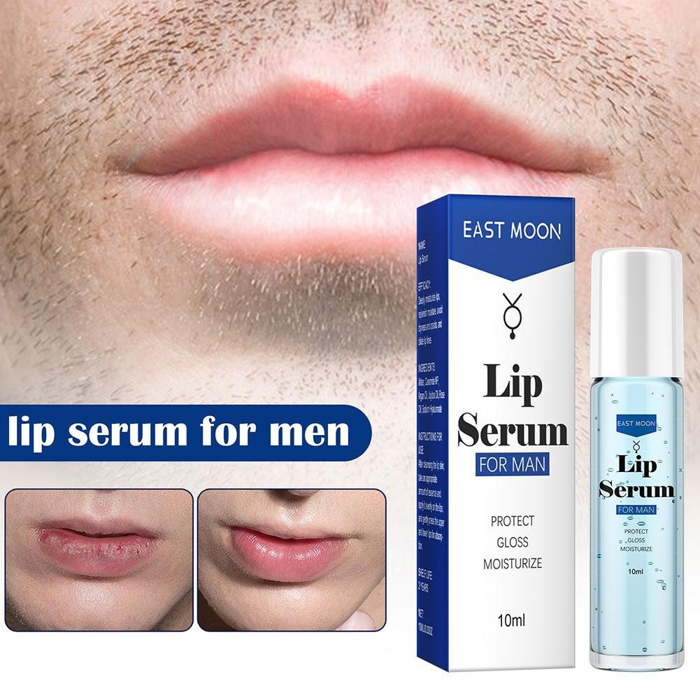East Moon Men Lip Serum Lip Care Moisturizes For Dry Chapped & Dark ...