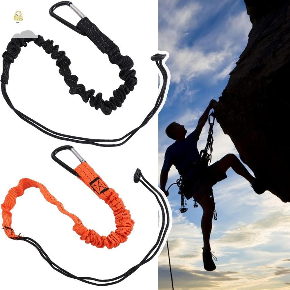 WAY Safety Bungee Tether, With Carabiner Hook Climbing Working Tool ...