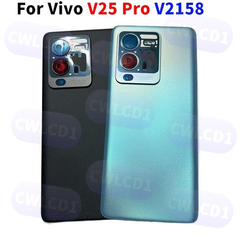 For Vivo V25 Pro V2158 Battery Cover Back Housing Replacement Case ...