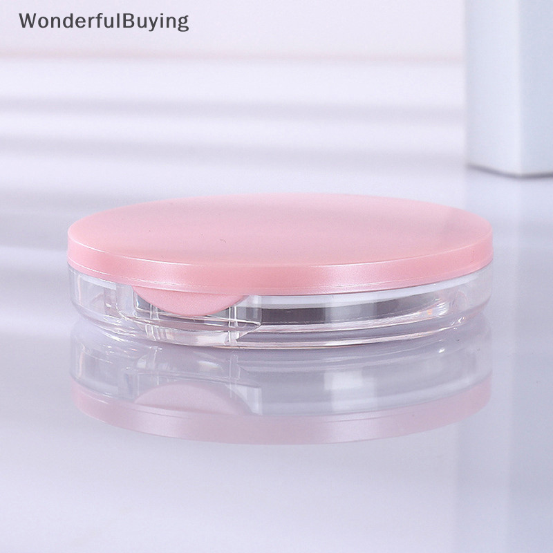 WBPH Belle Ultra-thin Plastic Powder Box Loose Pot Travel Makeup Sifter ...