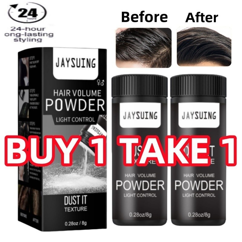 【BUY 1 TAKE 1】8g Hair Powder Unisex Hair Styling Refreshing Fluffy ...