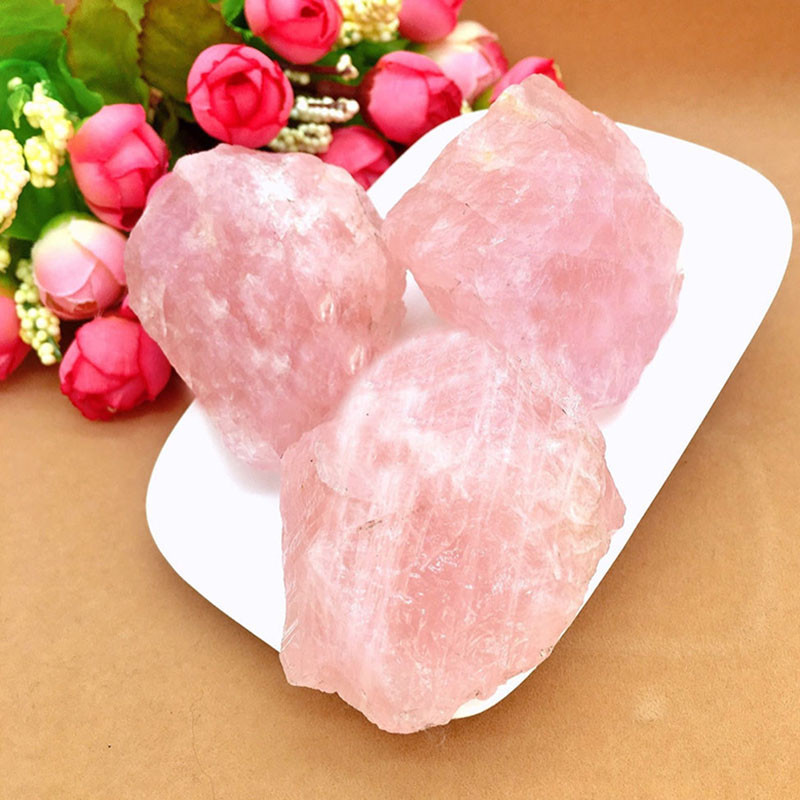 1pc 5-6cm Natural Pink Quartz Crystal Stone Rock Mineral Specimen ...