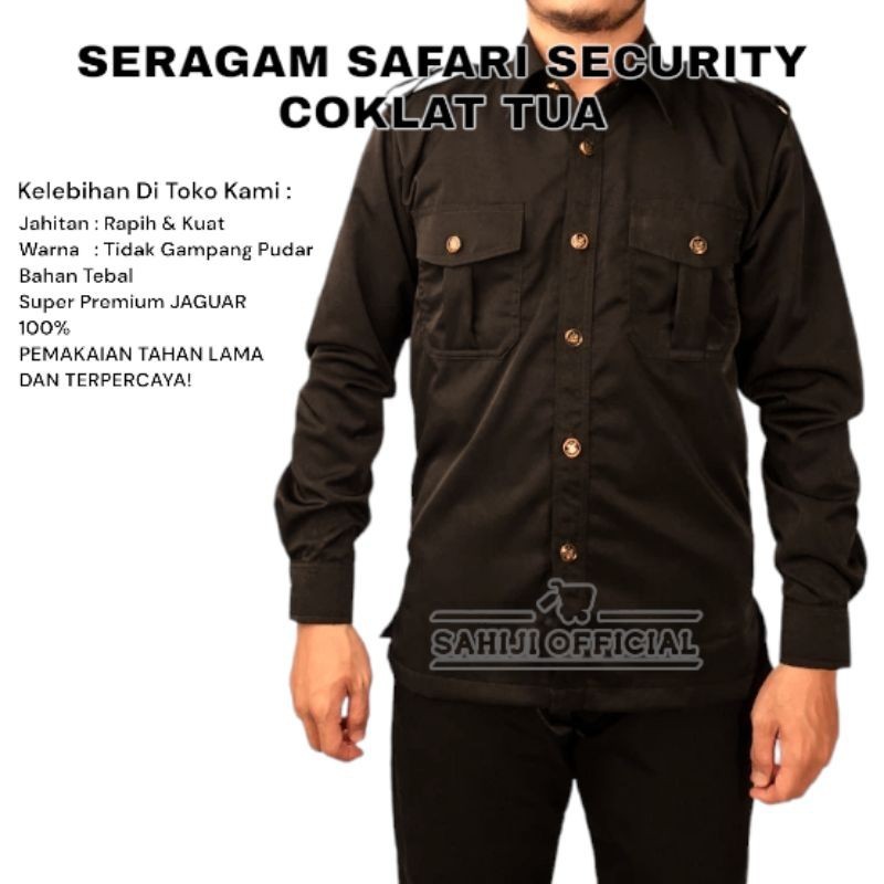 Safari Security Uniform Dark Brown Sapari Antem skurity Security ...