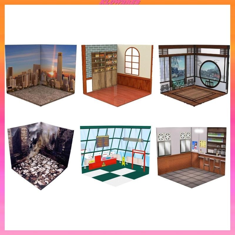 [Kloware2] 1:6 Scale Backdrop Scene Layout Scene, Display Simulation ...