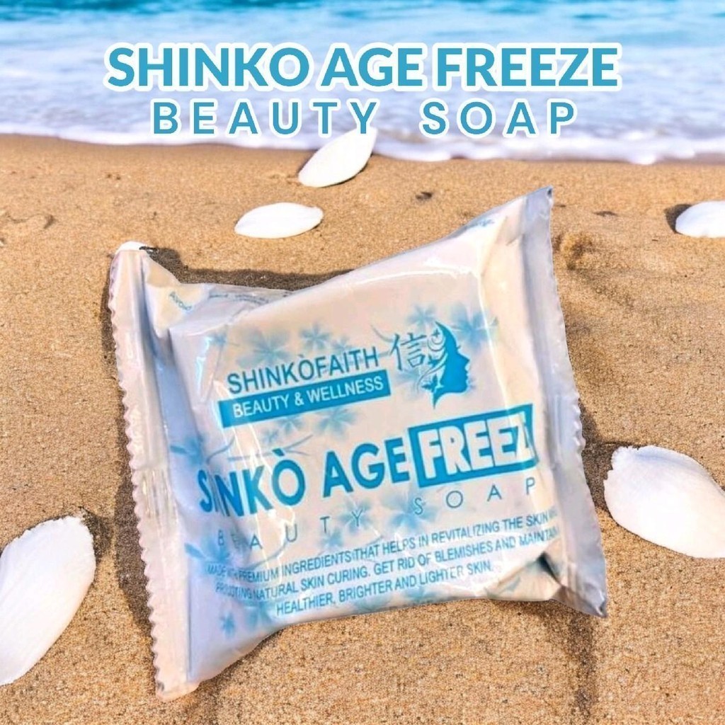 SHINKO AGE FREEZE BEAUTY SOAP 80GRAMS Skin Repair Whitening WITH ...