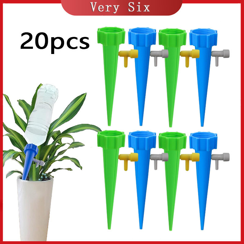 20Pcs Adjustable Plant Water Dropper Self Watering Spikes System ...