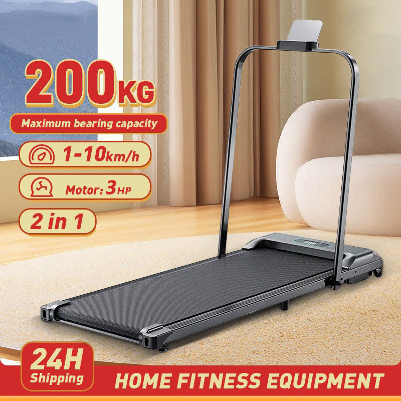 Electric Treadmill with Armrests threadmill 3.0HP Multi-Program Family ...