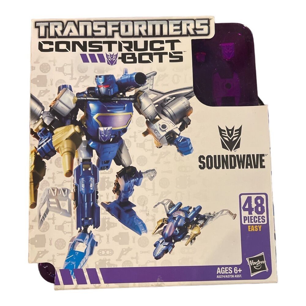 Soundwave Transformers Construct Bots Figure New NIB 2013 Hasbro Elite ...