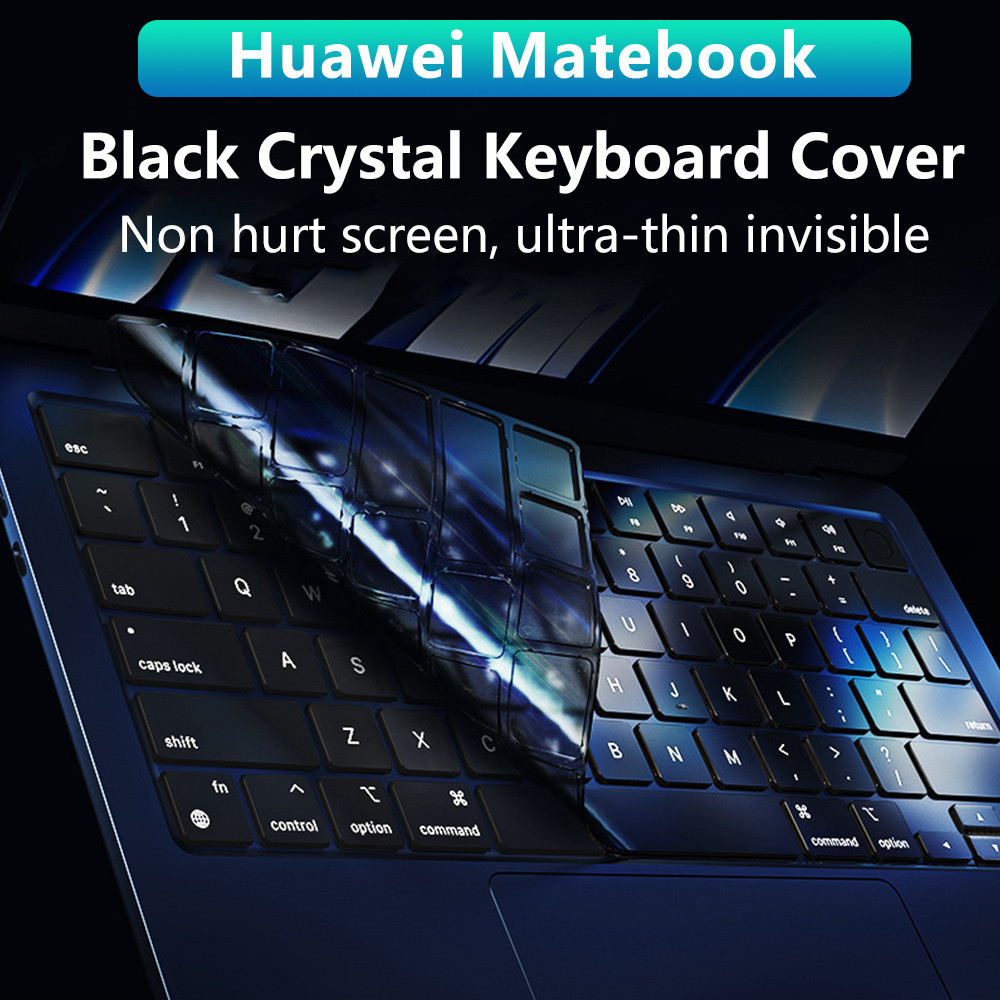Black Crystal Ultra Thin TPU Keyboard cover Protector for Huawei ...