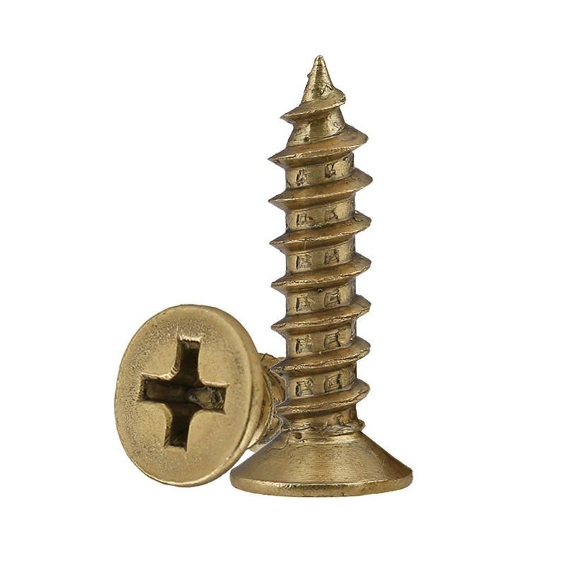 Pure Copper Countersunk Head Self-Tapping Screws Flat Head Self-Tapping ...