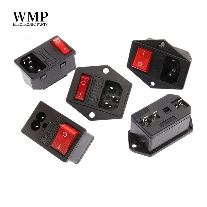 AC-14-F16 Electrical Power Socket 250V AC Socket 220V Rocker Switch ...