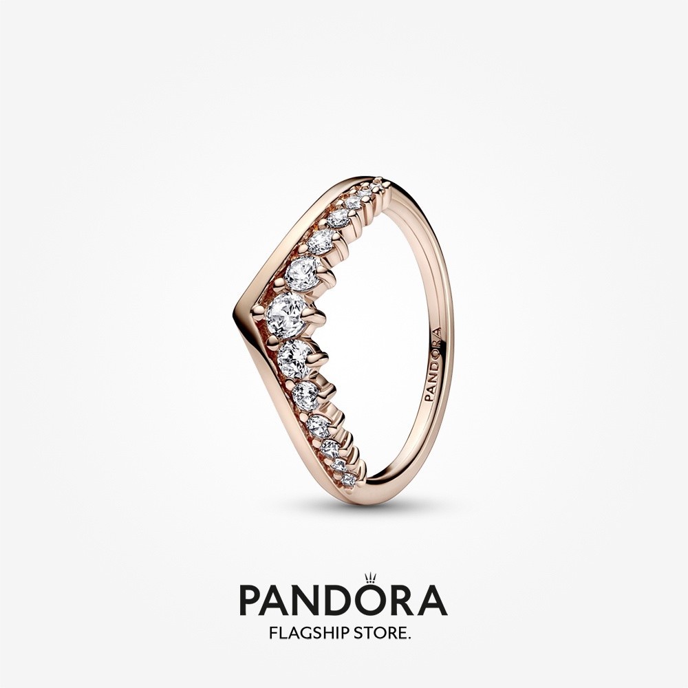 14K rose gold plated 2024 timeless wish floating ticket ring | Shopee ...
