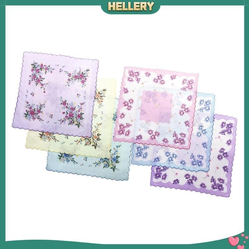 [HelleryPH] Women Ladies Hankies Floral Print Elegant Colorful Flower ...