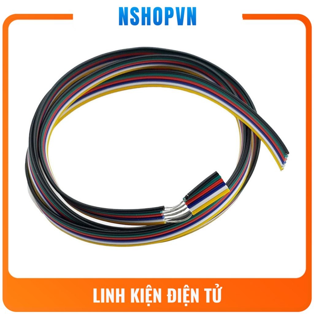 1 meter 6P multi-core galvanized copper wire 22 AWG 0.3mm | Shopee ...