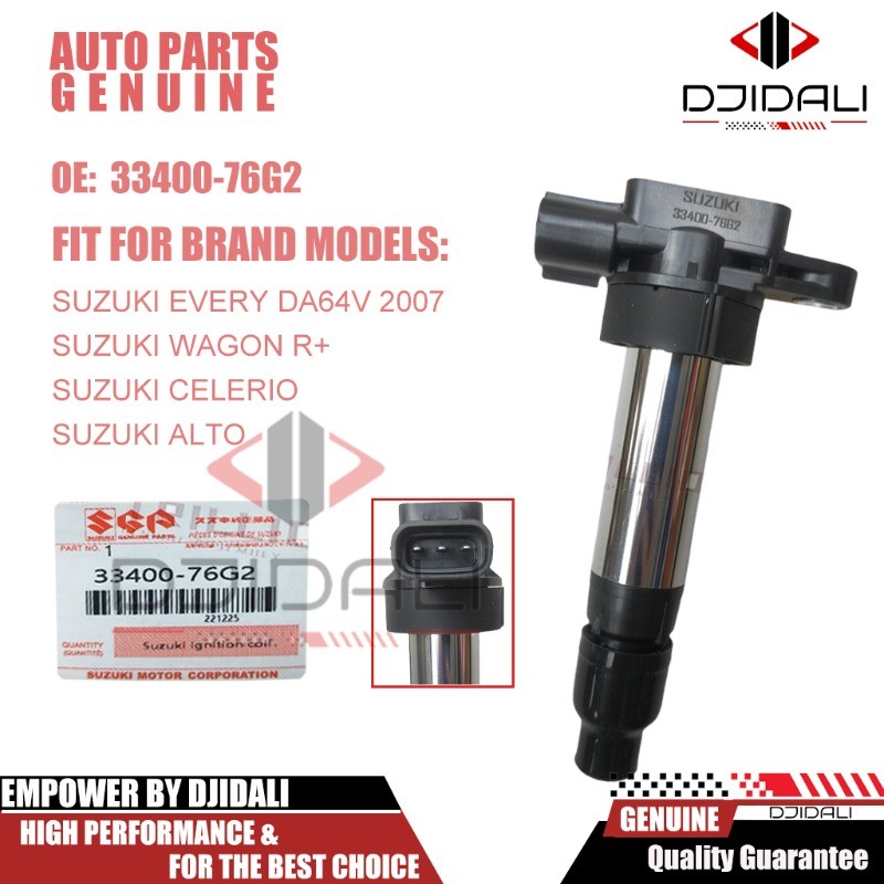 Ignition Coil 33400-76G2 for SUZUKI EVERY DA64V 2007 33400-76G21 099700 ...