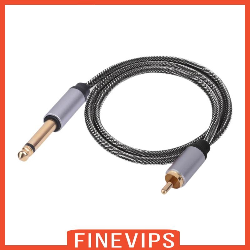 [Finevips] RCA to 1/4" Audio Cable 6.35mm to RCA Stereo Interconnect ...