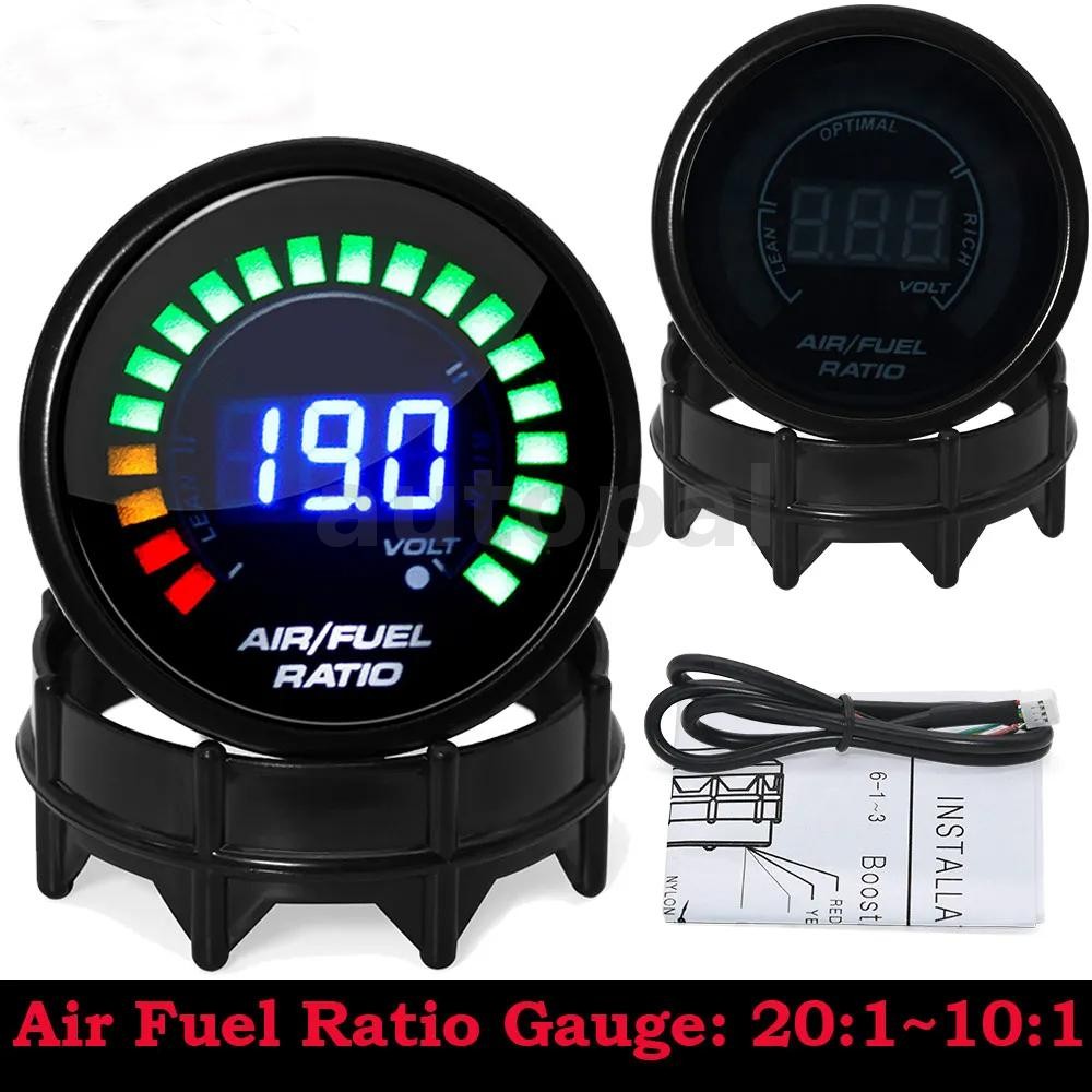 2"52mm LED Digital Air Fuel Ratio Gauge Racing Gauge Meter Indicator ...