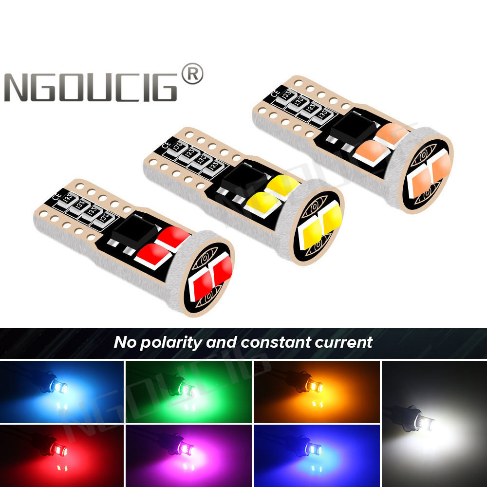 NGOUCIG 2PCS 10PCS T10 LED Bulb 194 W5W Vehicle LED Side Width Light ...