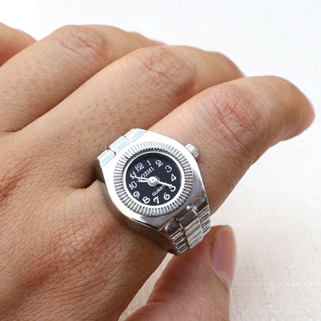 Mini Ring Watch Square Male Classic Retro Octagonal Chart Watch Student ...