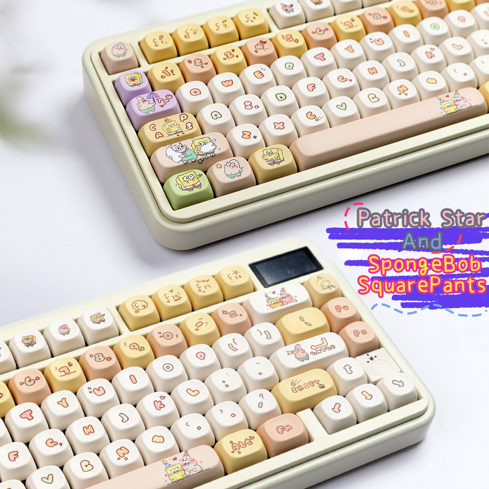 Patrick Star PBT 140keys Keycaps/set Dye-Sublimation MOA Profile Custom ...
