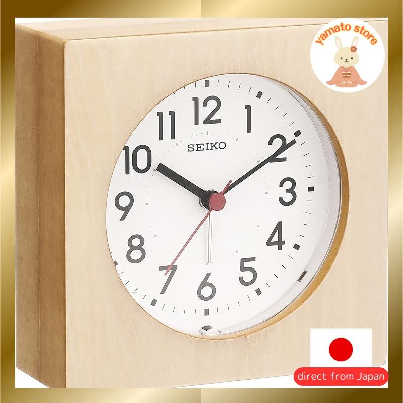 Seiko clock, wall clock, stand clock, dual-use, analog, alarm, wooden ...