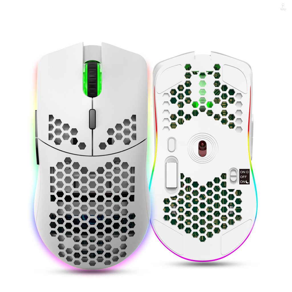 FLP HXSJ T66 RGB 2.4G Wireless Gaming Mouse RGB Lighting Charging Mouse ...