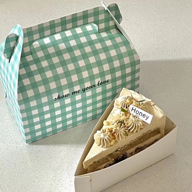 10pcs Gable Cake Box Cake Box Hamper Box Snack Bread Gable Box Cute ...