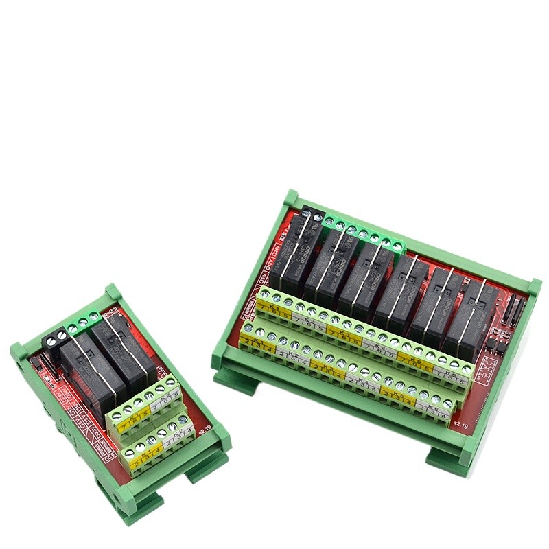 Two-open and two-closed optocoupler isolation relay module Omron ...