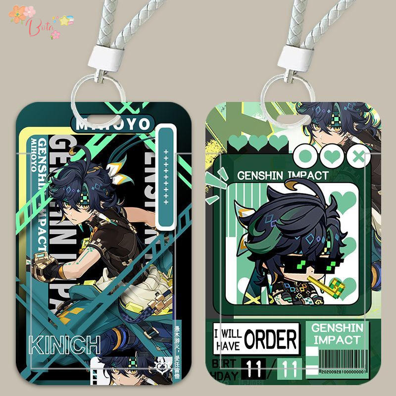 Genshin impact Kinich Card Holder Badge Campus Card Student Meal Card ...