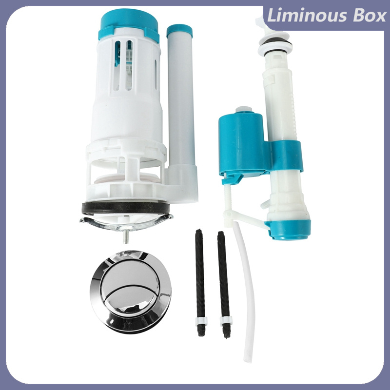 1set Water Tank Kit For Toilet Flush Toilet Tank Fitting Dual Button ...