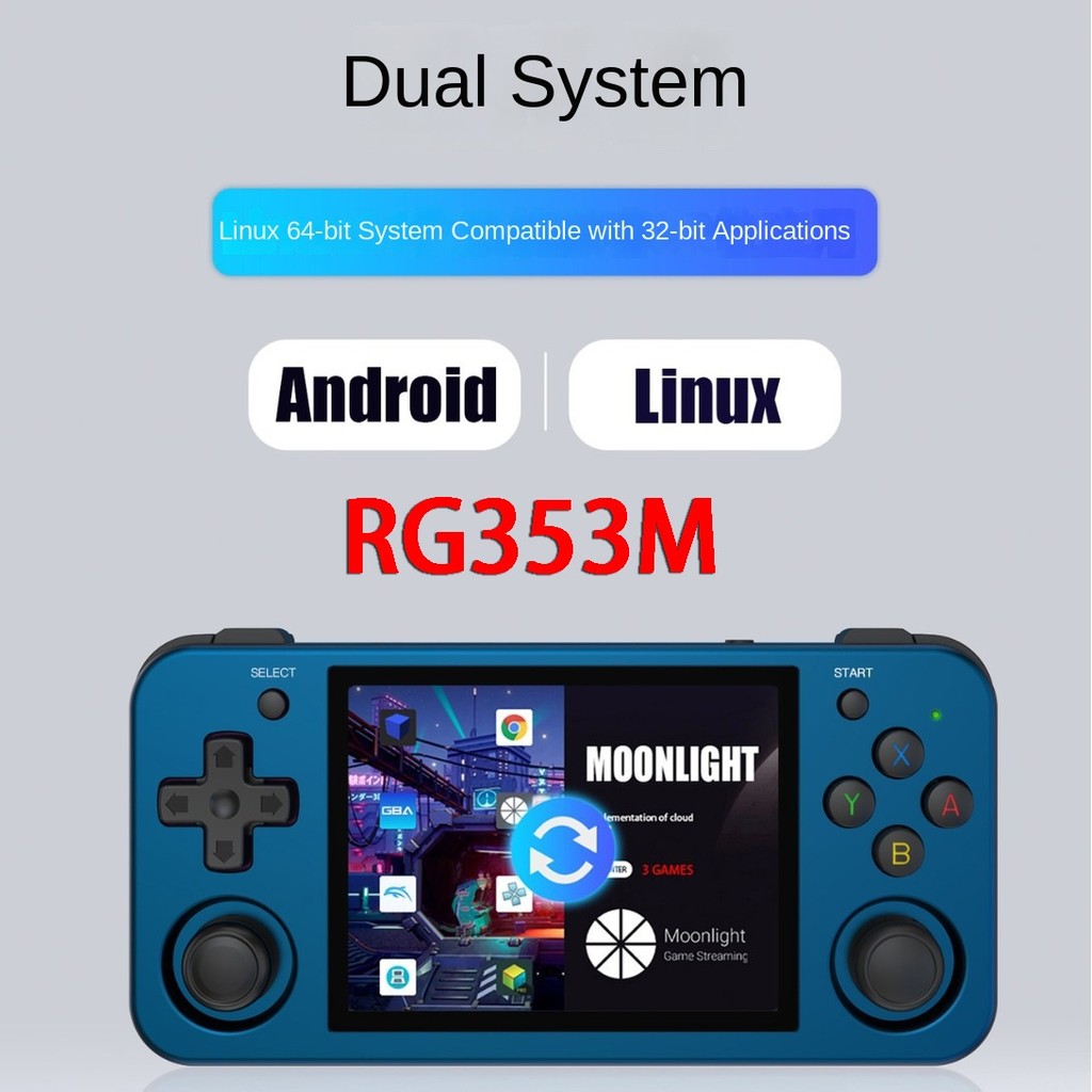 Rg353m Android Handheld Game Console Retro Open Source Handheld Arcade ...
