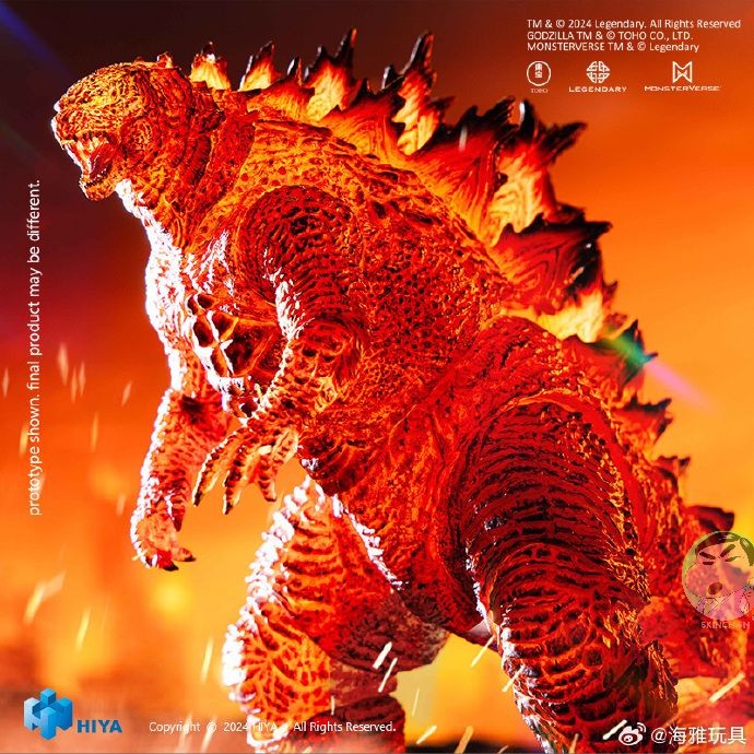 HIYA EXQUISITE BASIC GODZILLA KING OF THE MONSTERS MONSTERVERSE BURNING ...