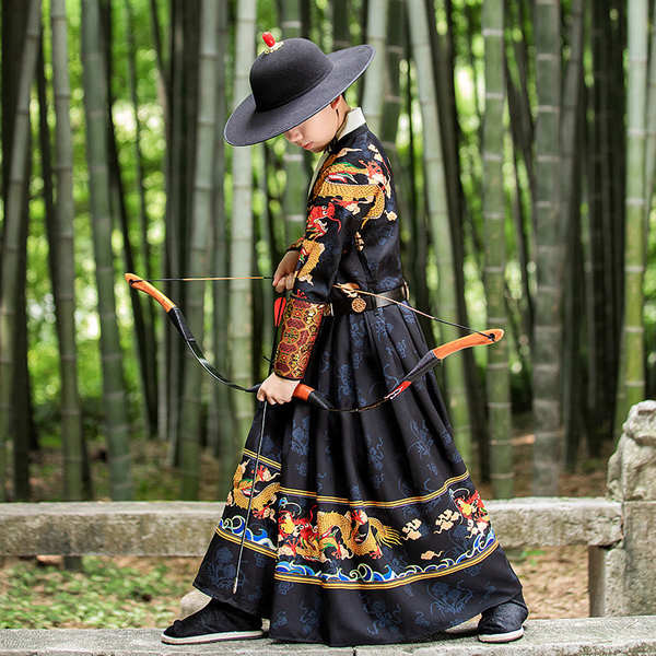 korean costume for kids boy Boys' Hanfu, Spring and Autumn Ming Dynasty ...