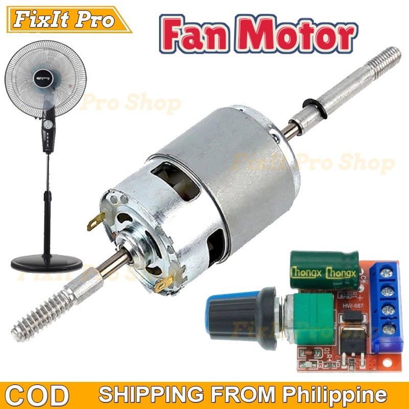12V DC Fan Motor DIY DC Fan DC Motor for efan Speed controller RS755 4 ...