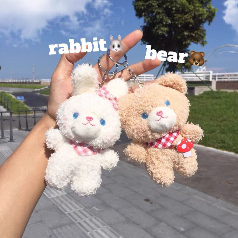 Cute White Rabbit Cartoon Bear Cute Creative Plush Toy Doll Couple Bag ...