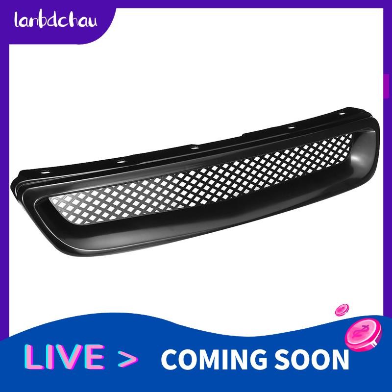 ABS Black Car Front Bumper Hood Grill Grille Cover Trim for Honda Civic ...
