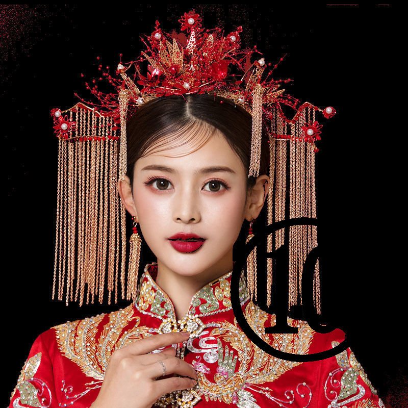 2021 New Style Xiuhe Bridal Headwear Wedding Simple Chinese Style ...