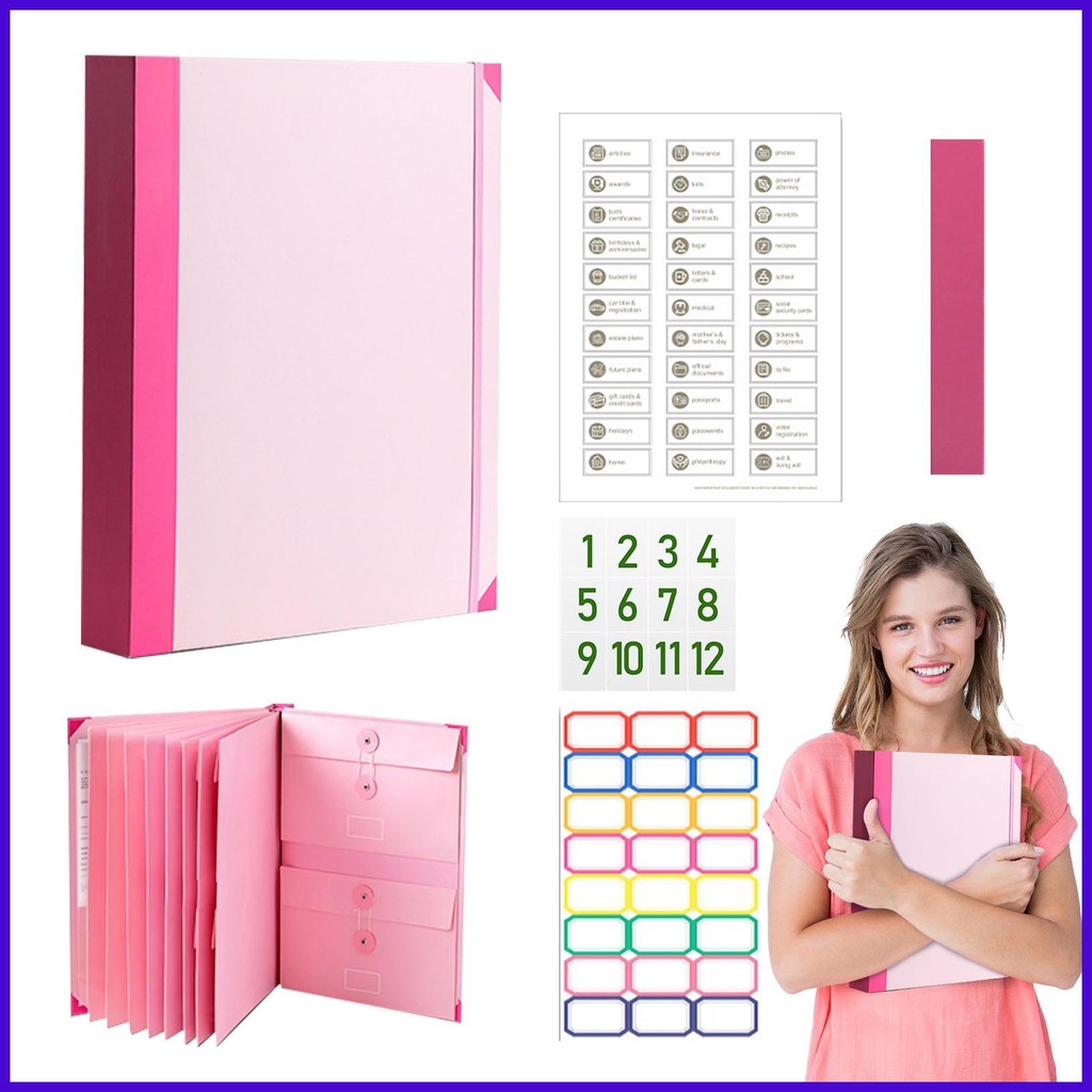 The Folio Life Binder 2024 Life Organizer Binder Expandable Pocket ...