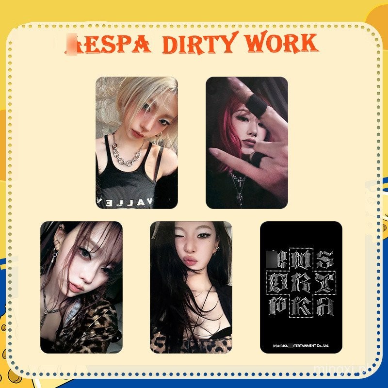 Aespa Zha New Album DIRTY WORK Combination DIRTY CODE Ningning Zhimin karina Jin Minting ...