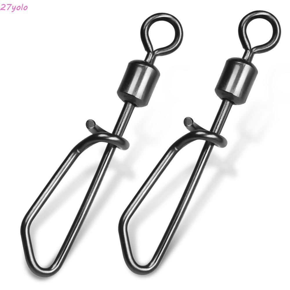 YOLO Fishing Rolling Swivels Snap Avoid Line Entanglement T-Shaped ...