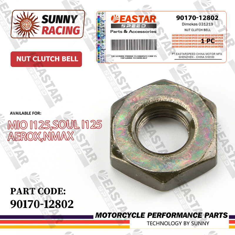 90170-12802 Clutch Bell Nut (MIO I125,SOUL I125,AEROX,NMAX) | Shopee ...