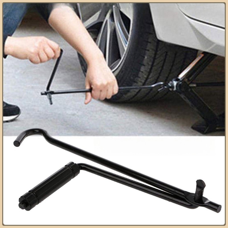 [Local Shipment]Foldable Car Jack Rocker Handle Scissor Jack Crank ...