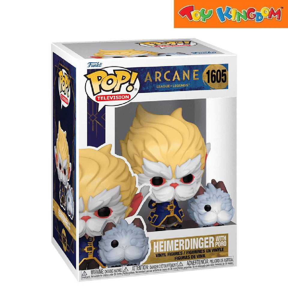 Funko Pop! Television Arcane LoL Heimerdinger With Poro Vinyl Figure ...