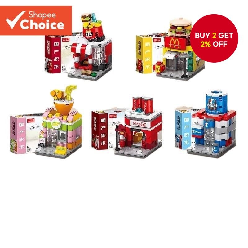 Mini City Building Blocks, Compatible Street Scene Model Set For Kids ...