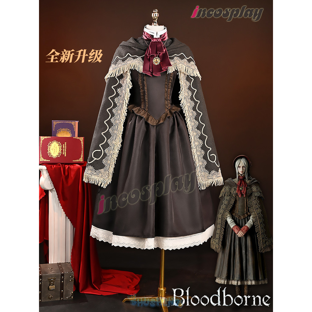 New Bloodborne The Doll Cosplay Costume Shirt Skirt Cloak Hat For Game ...
