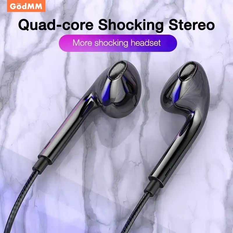 Headset Wired Earphones 3.5mm In-Ear Android Universal Stereo with ...